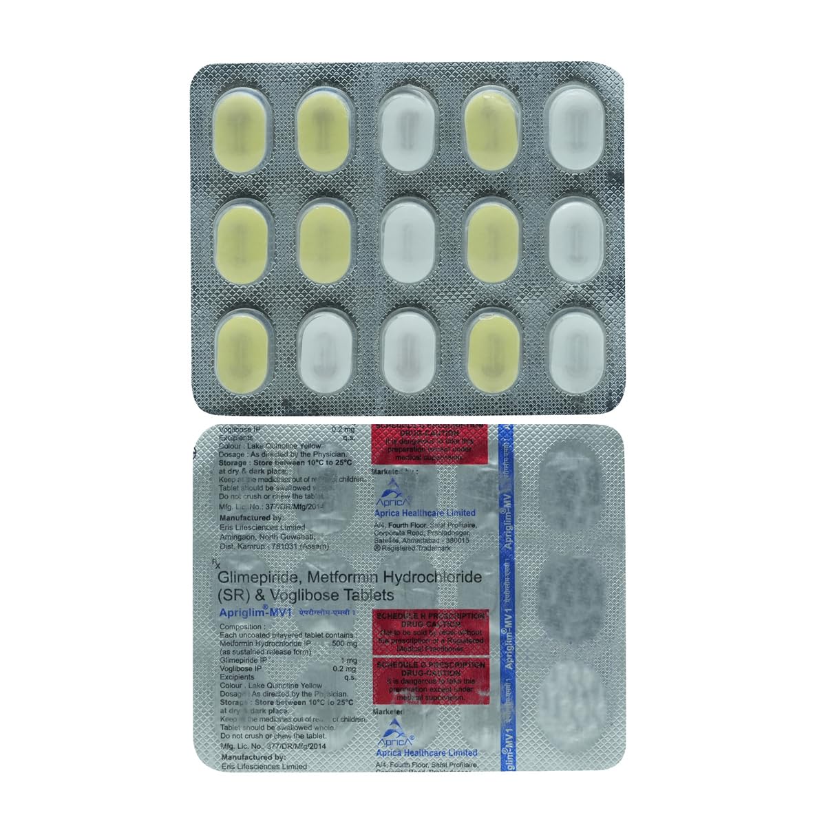Apriglim-MV 1 - Strip of 15 Tablets : Amazon.in: Health & Personal Care