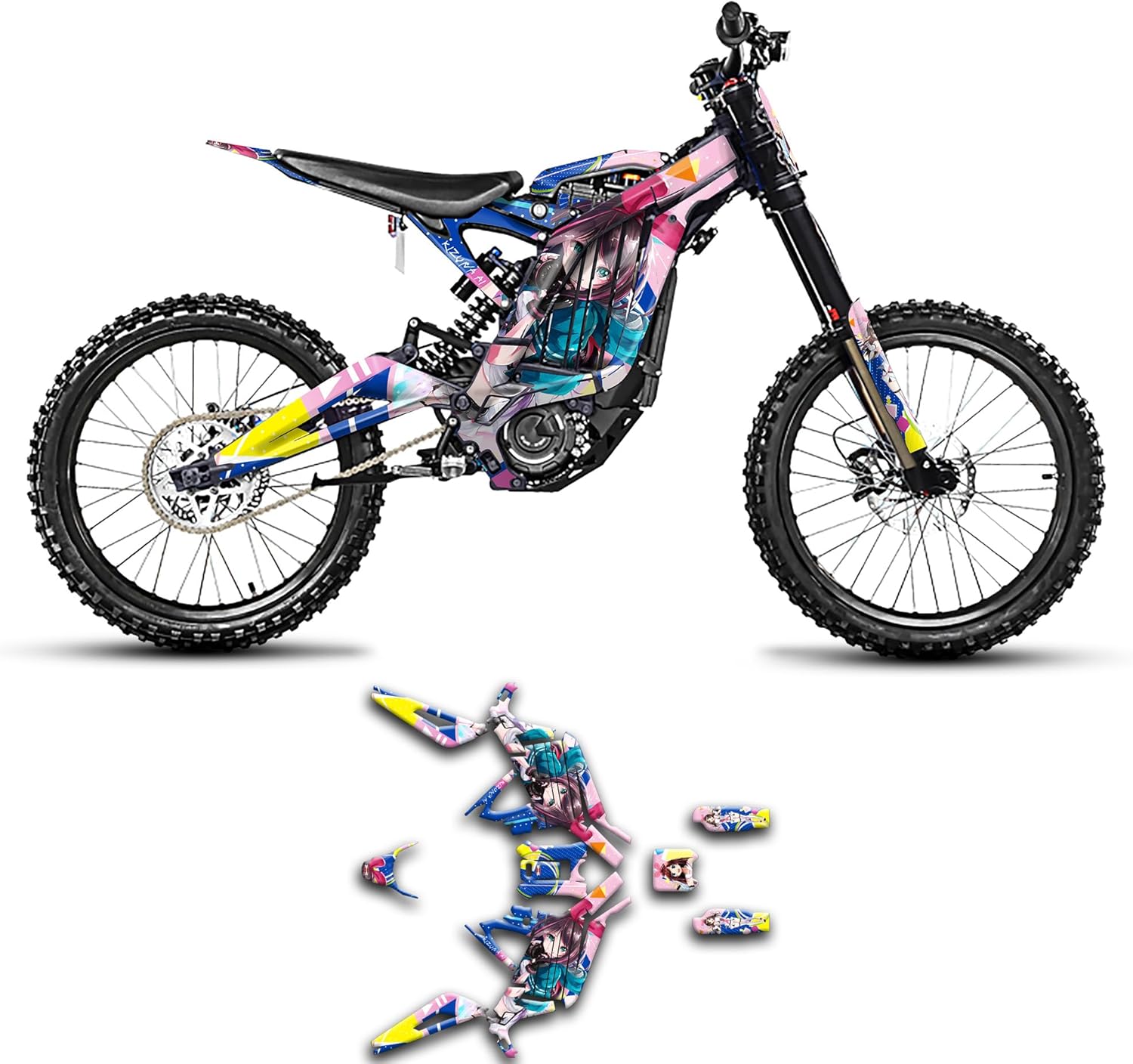 Amazon.com: Kungfu Graphics Custom Decal Kit for Surron SUR-Ron Light ...