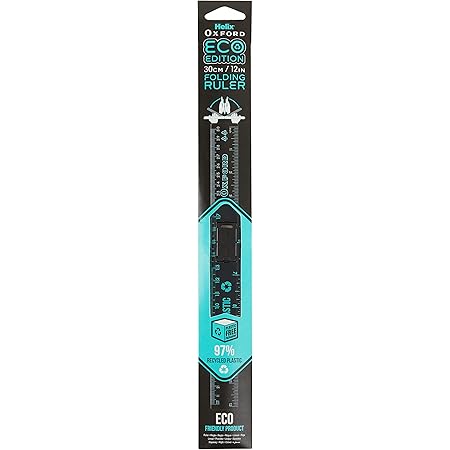 Helix Oxford Eco 30cm Folding Ruler - Blue : Amazon.co.uk: Stationery ...