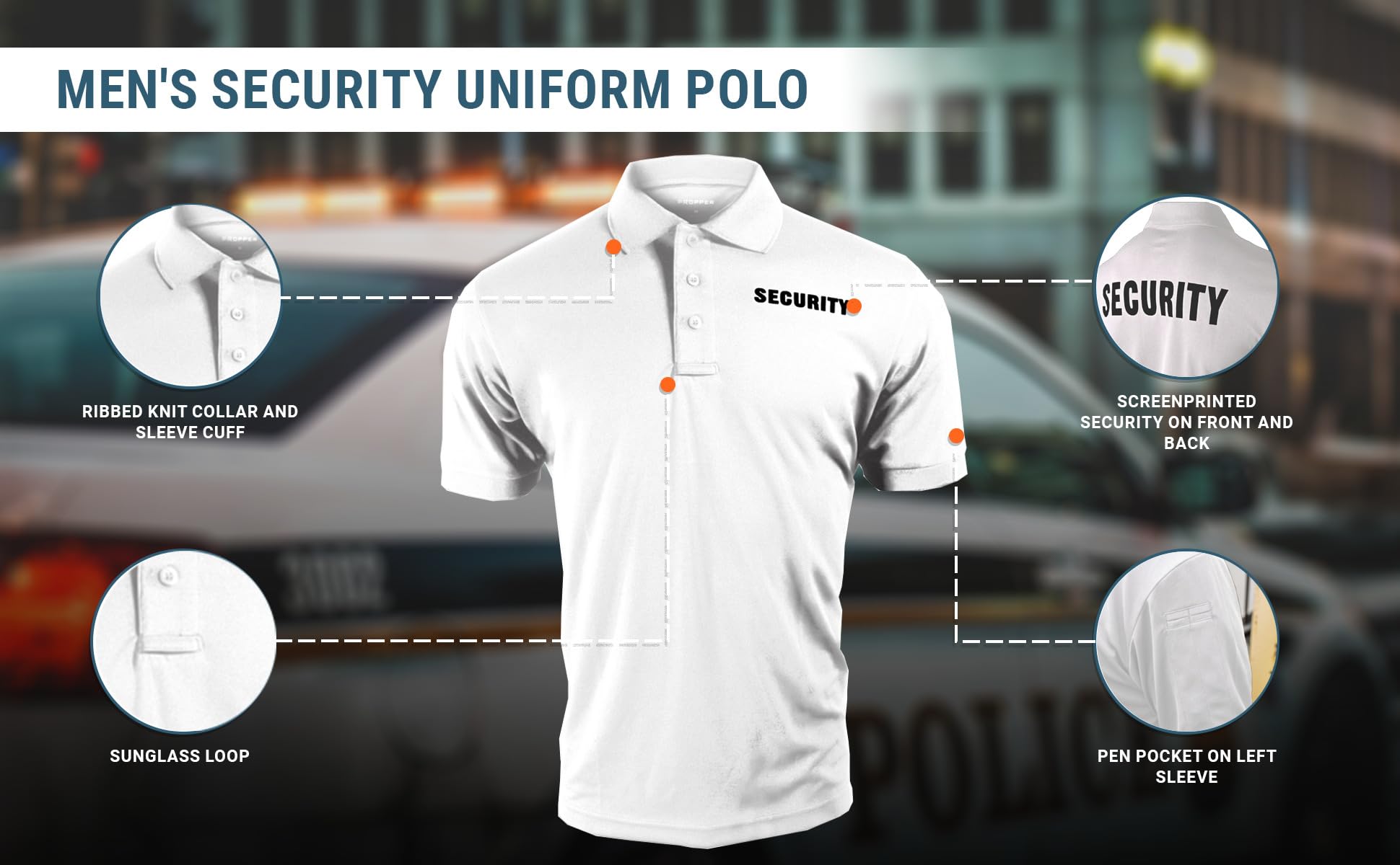 Snapklik.com : Short Sleeve Security Polo, Lightweight Uniform Shirt ...
