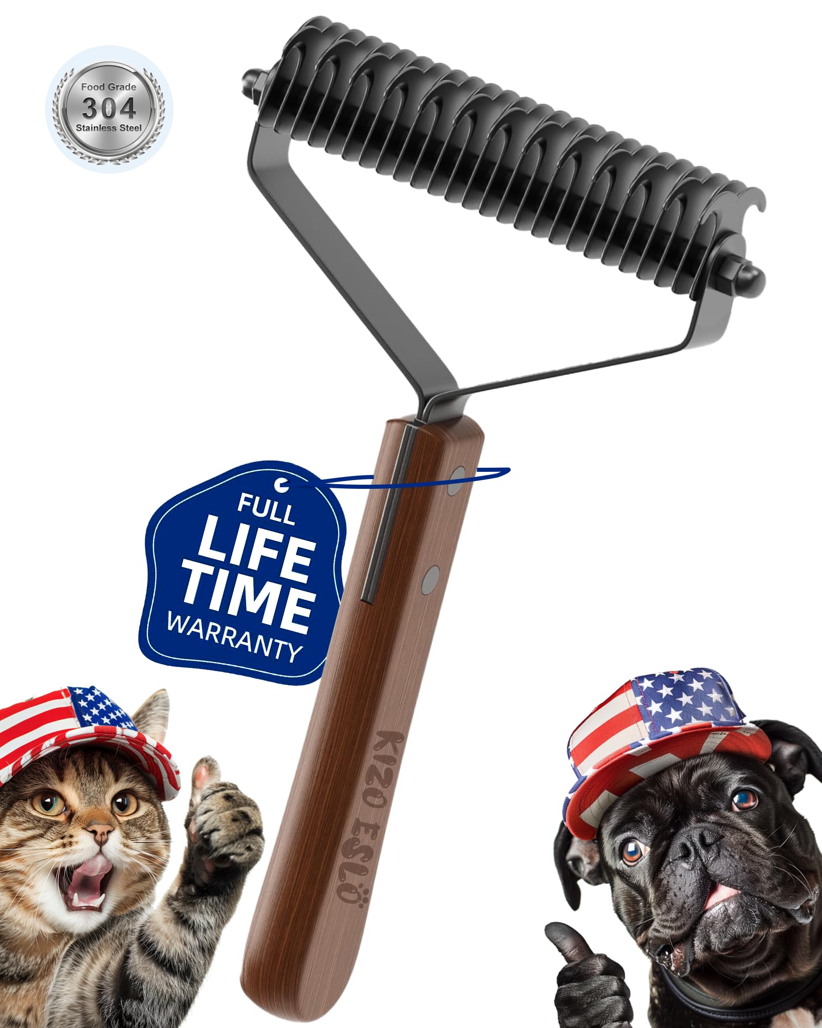 Amazon.com: Extra Large 2-Sided Undercoat Rake for Dogs & Cats, Dog ...