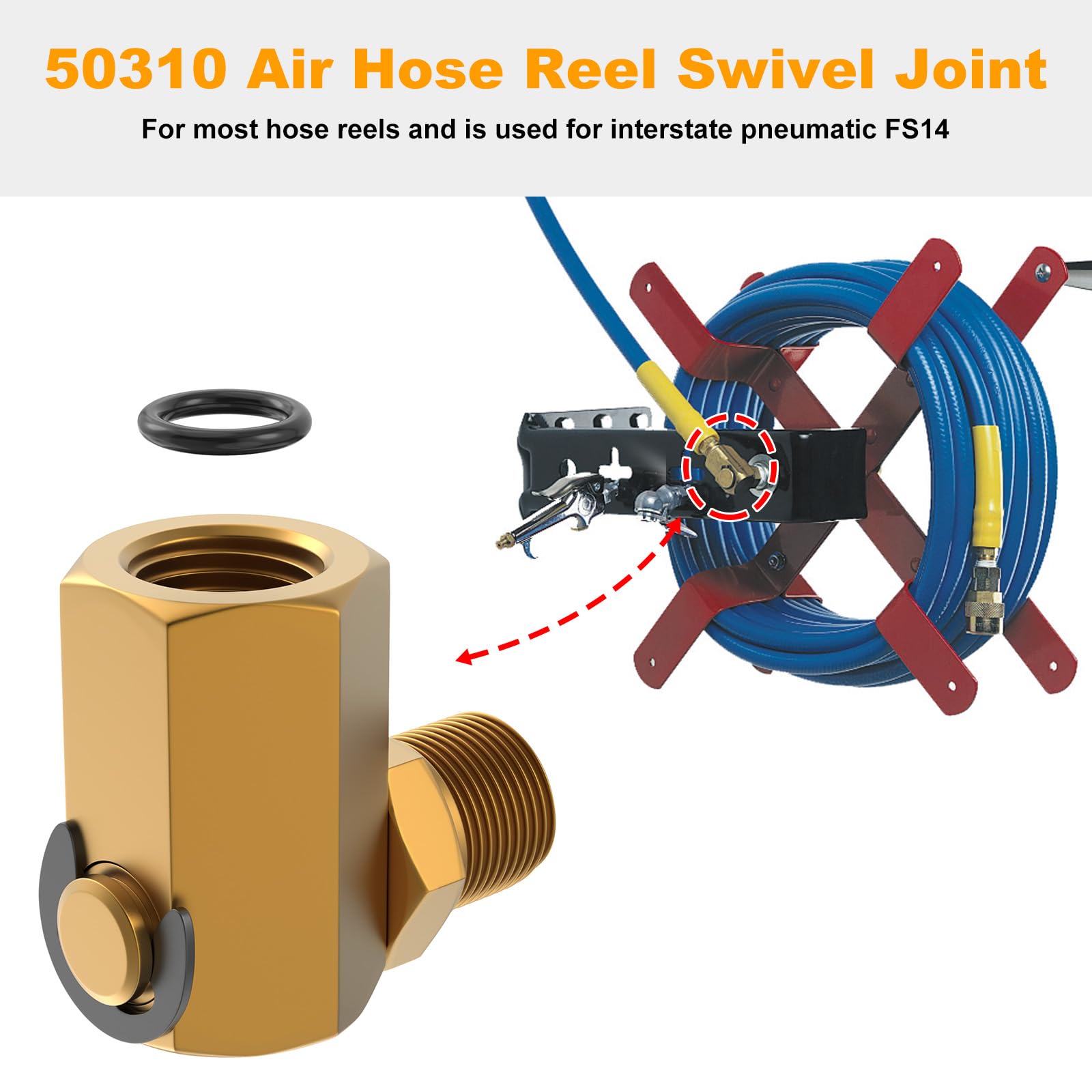 Snapklik.com : Air Hose Swivel Joint 50310 For Most Swivel Joint Air ...