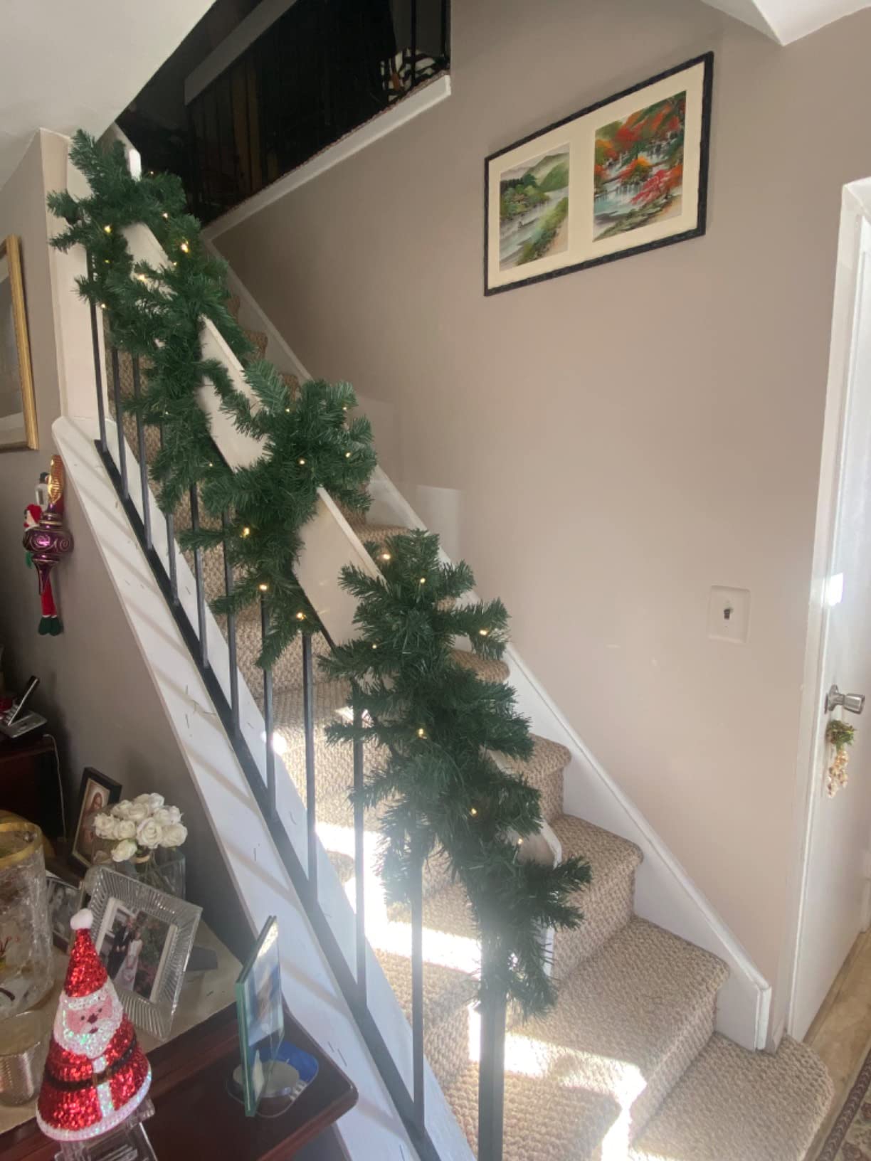 Amazon.com: Flexible Flyer 9 Ft Battery Operated Garland with Lights. 9 ...