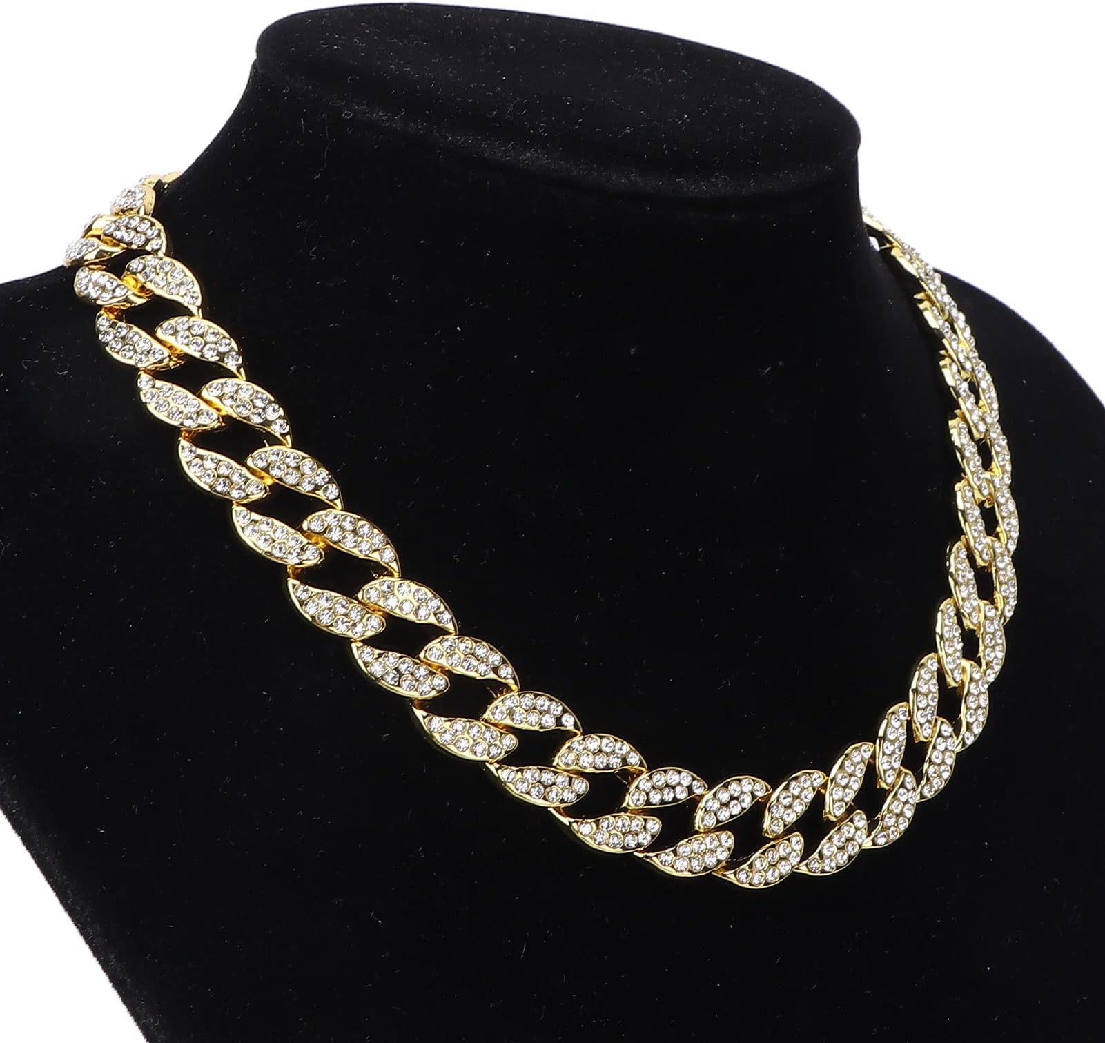 Collar Cubano para Hombre, Joyería de Diamantes de 16 Pulgadas, Collar ...