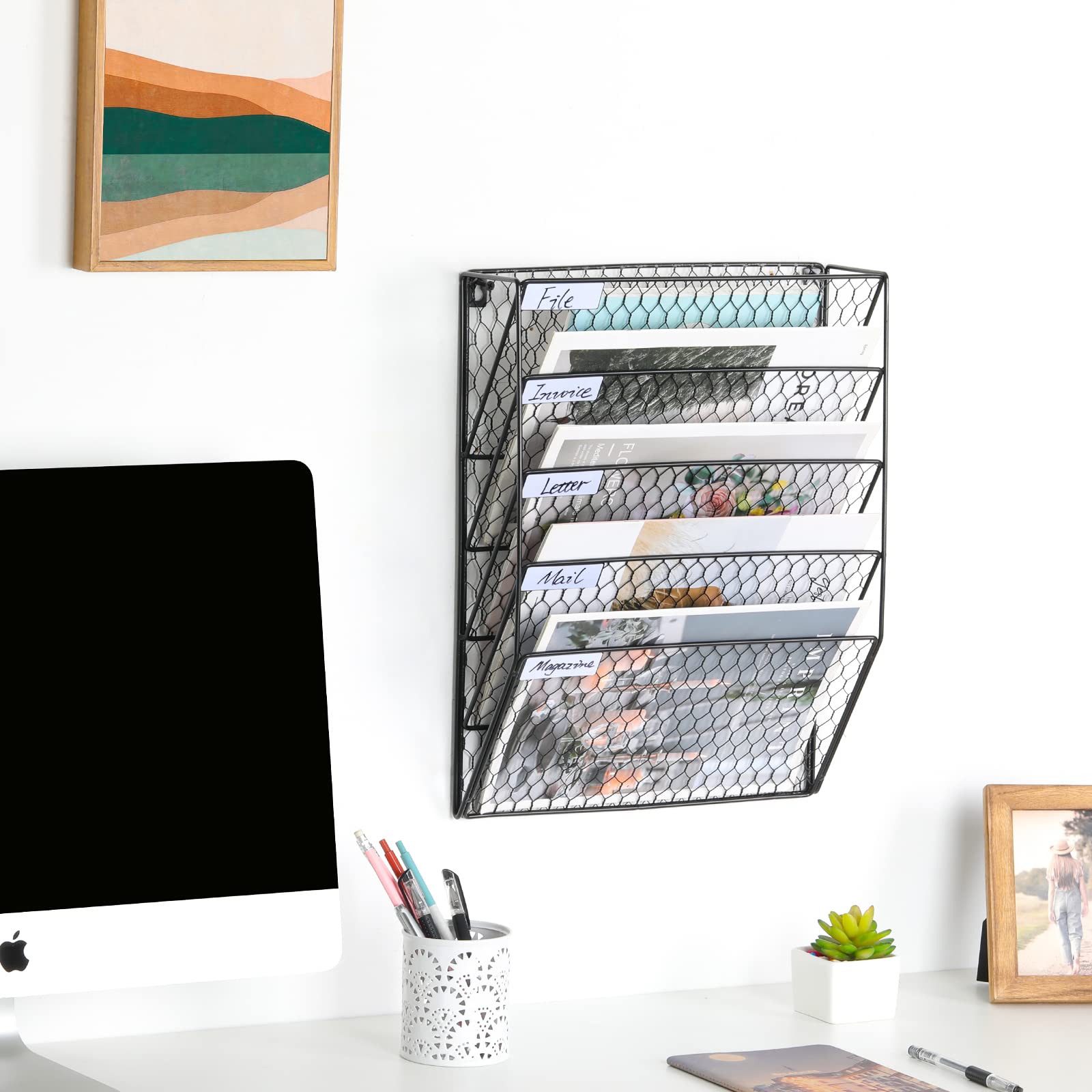 Snapklik.com : PAG Hanging Wall File Holder Office Wall Organizer Mail ...