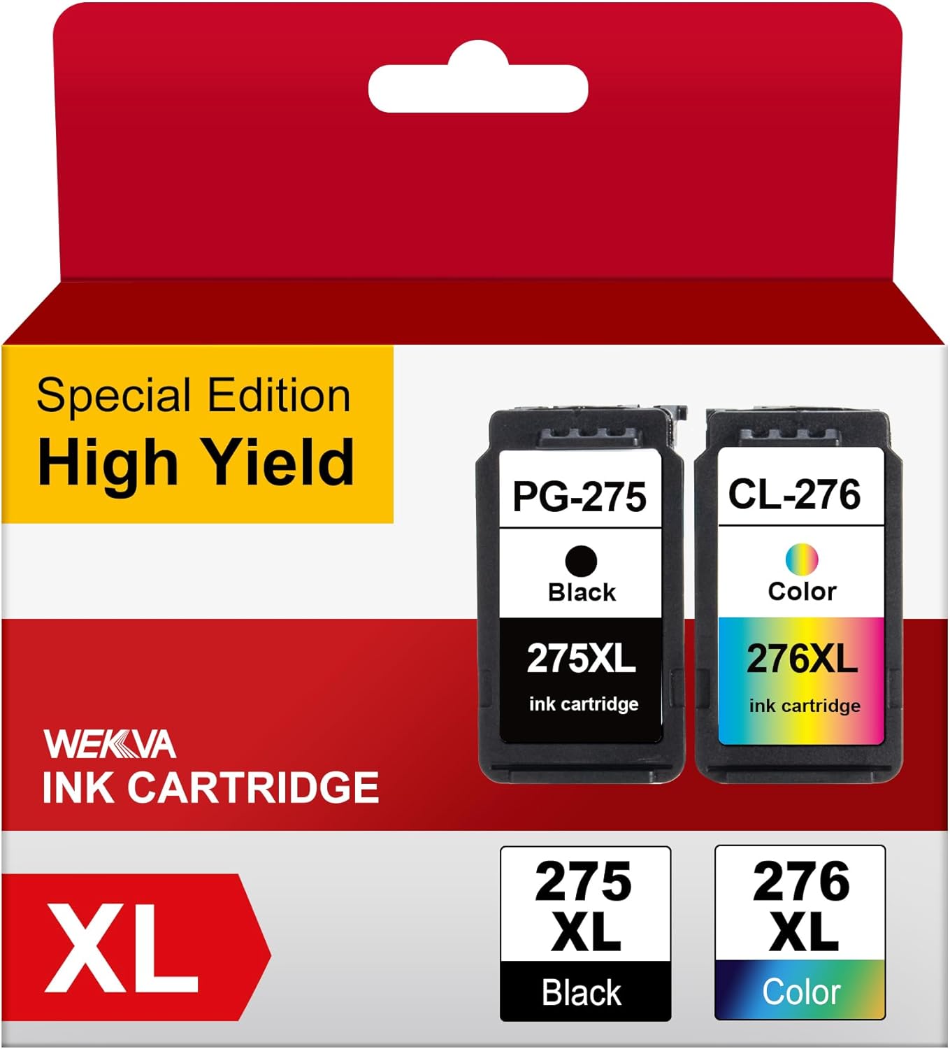 Amazon.com: HUGKIU 275XL 276 XL Ink Cartridges Replacement for Ink 275 and 276 PG-275XL CL-276X ...