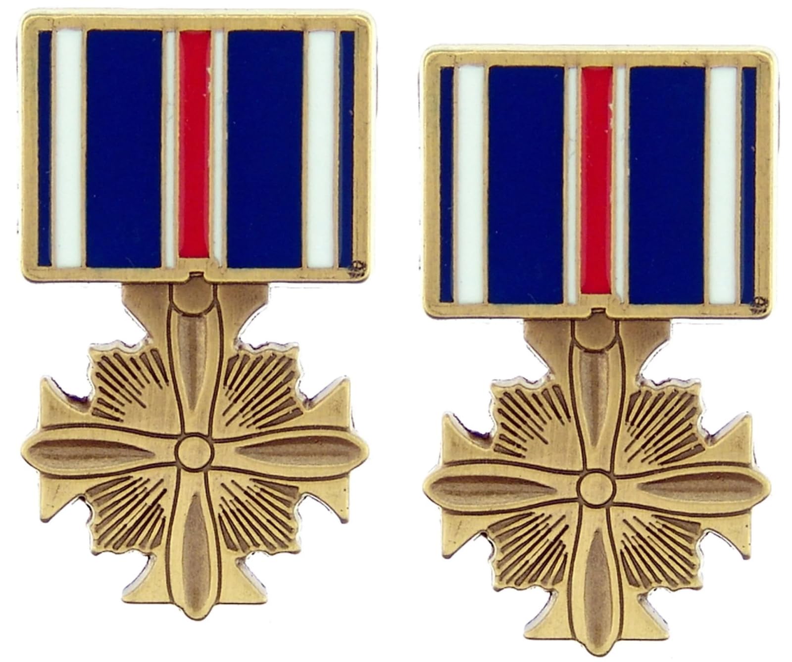 Amazon.com: Military Distinguished Flying Cross Medal Hat Pin 2 Pack ...
