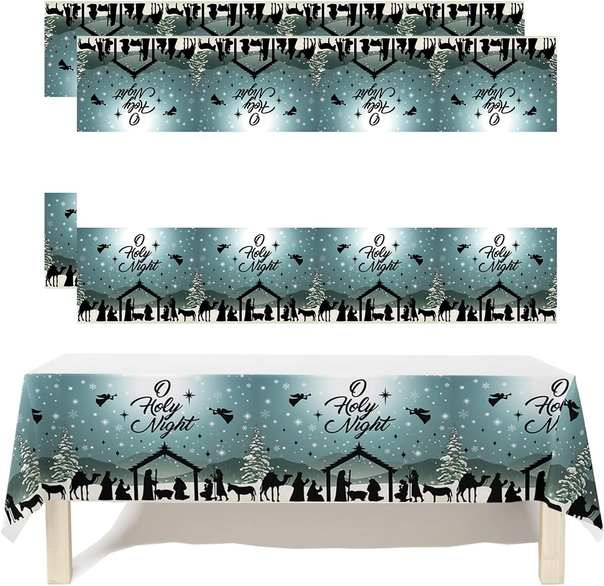 Amazon.com: HAKOTI Holy Nativity Christmas Decorations - Manger Scene ...