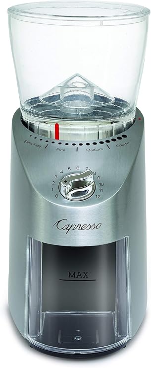 Amazon.com: Capresso Infinity Plus Stainless Steel Conical Burr Grinder ...