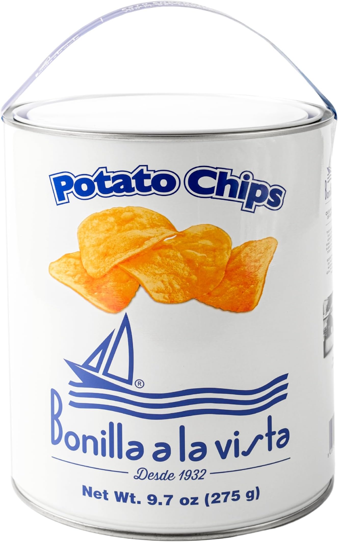 Amazon.com: Bonilla a la Vista Potato Chips - 275g Tin