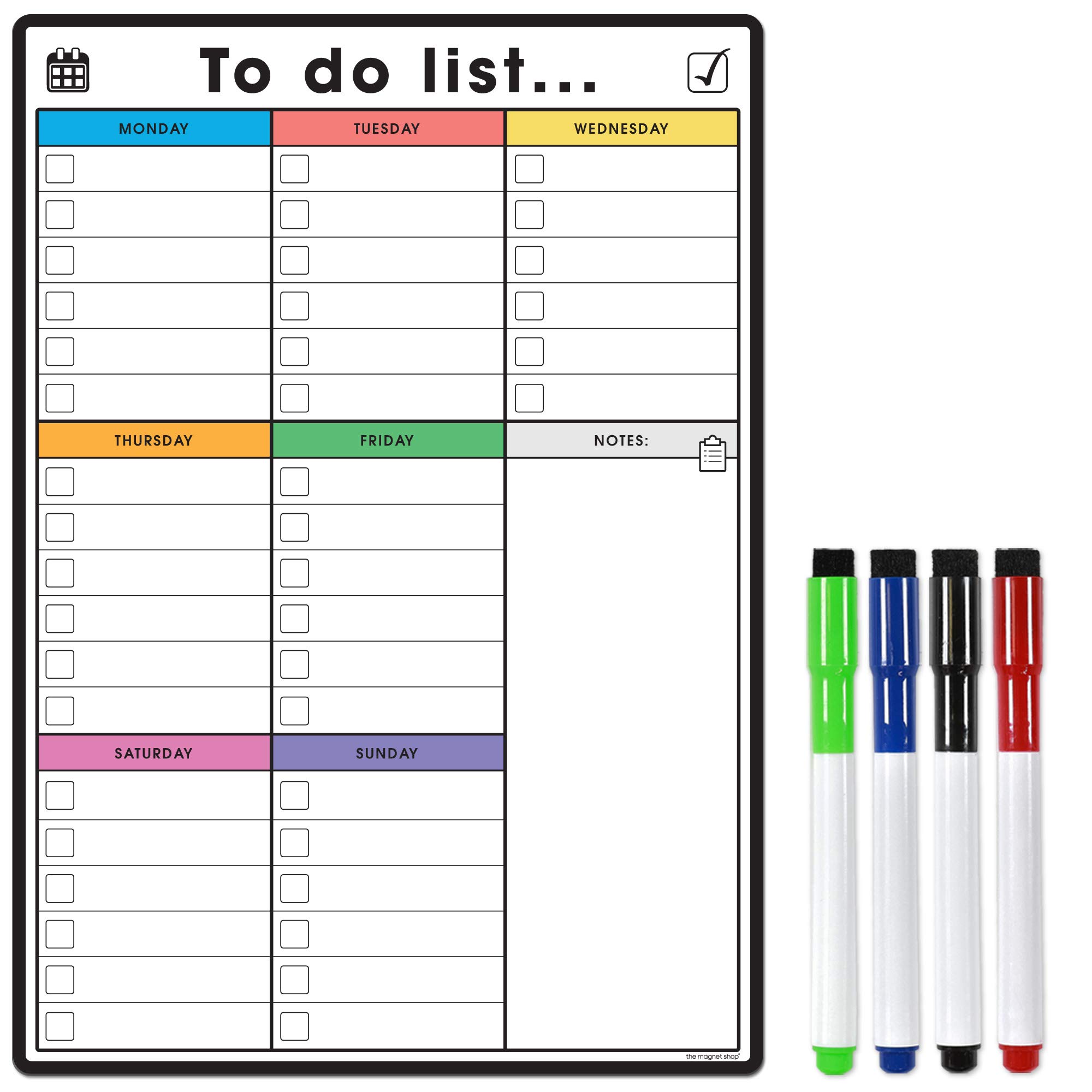 Buy The Magnet Shop A4 Magnetic To Do List and Weekly Planner ...