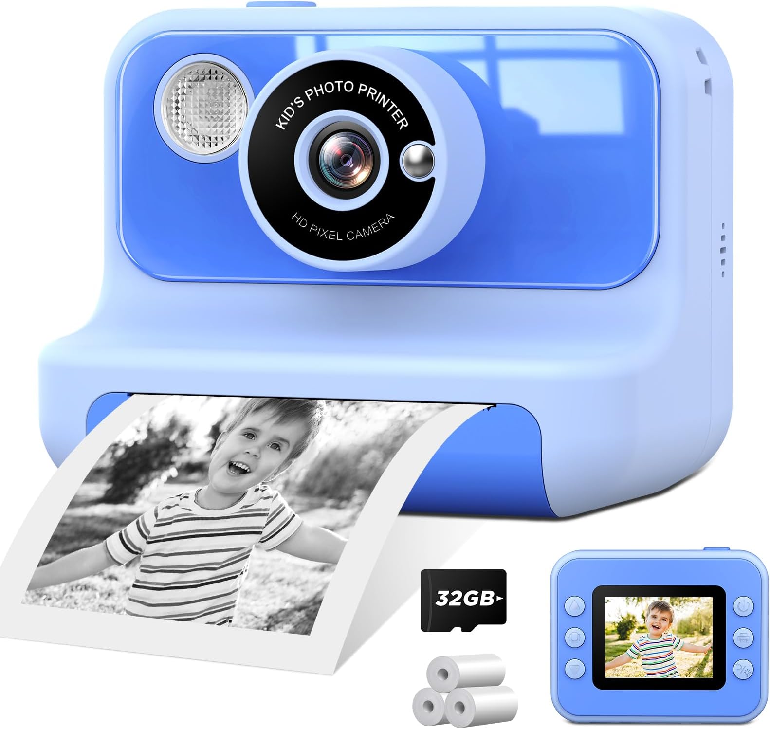 Amazon.com : Kids Camera Instant Print, 2.4 Inch Screen Instant Cameras ...