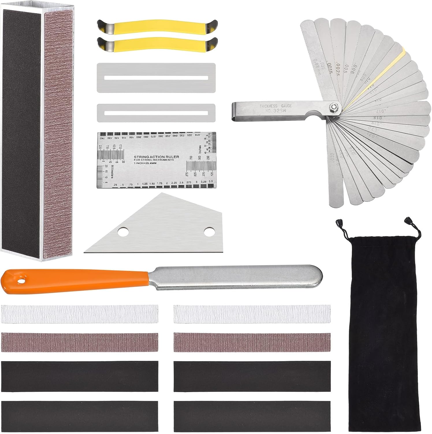 Amazon.com: MECCANIXITY Guitar Luthier Tool Set, Guitar Fret Crowning ...