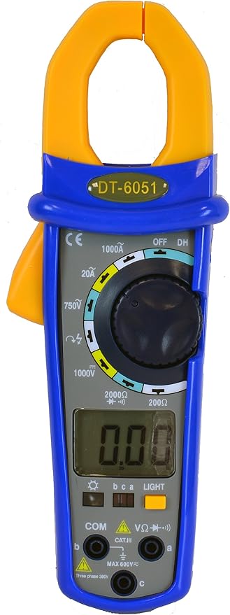 Sinometer Digital Clamp on Meter with Phase Rotation Indicator, DT6051 ...
