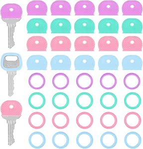 Amazon.com : Prasacco 40 Pieces Key Covers Caps, Plastic Key Caps ...