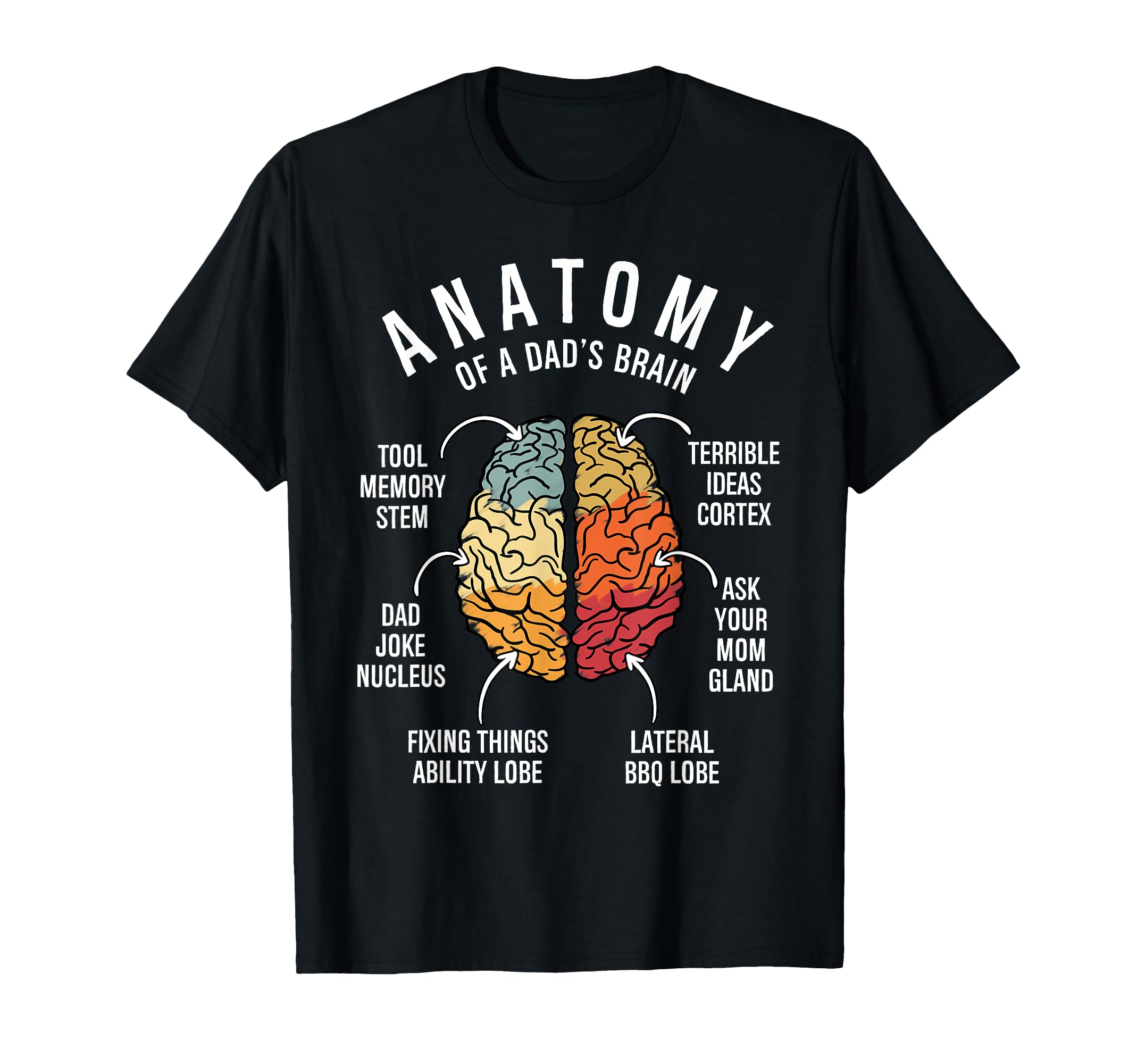 Amazon.com: Anatomy of a Dad's Brain Funny Dad Family Humor Father's ...