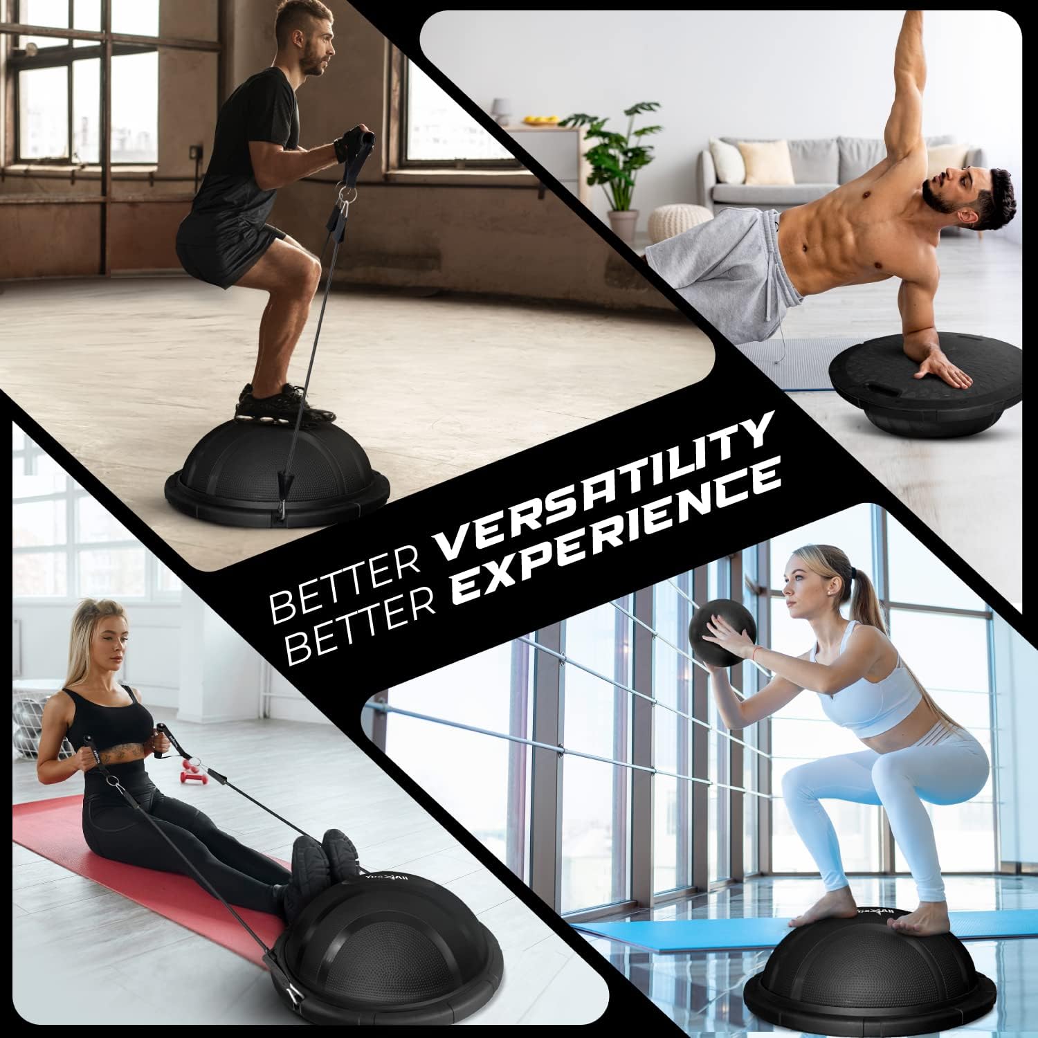 Yes4All Premium Half Ball Balance Trainer, Stability Ball, Half Yoga ...