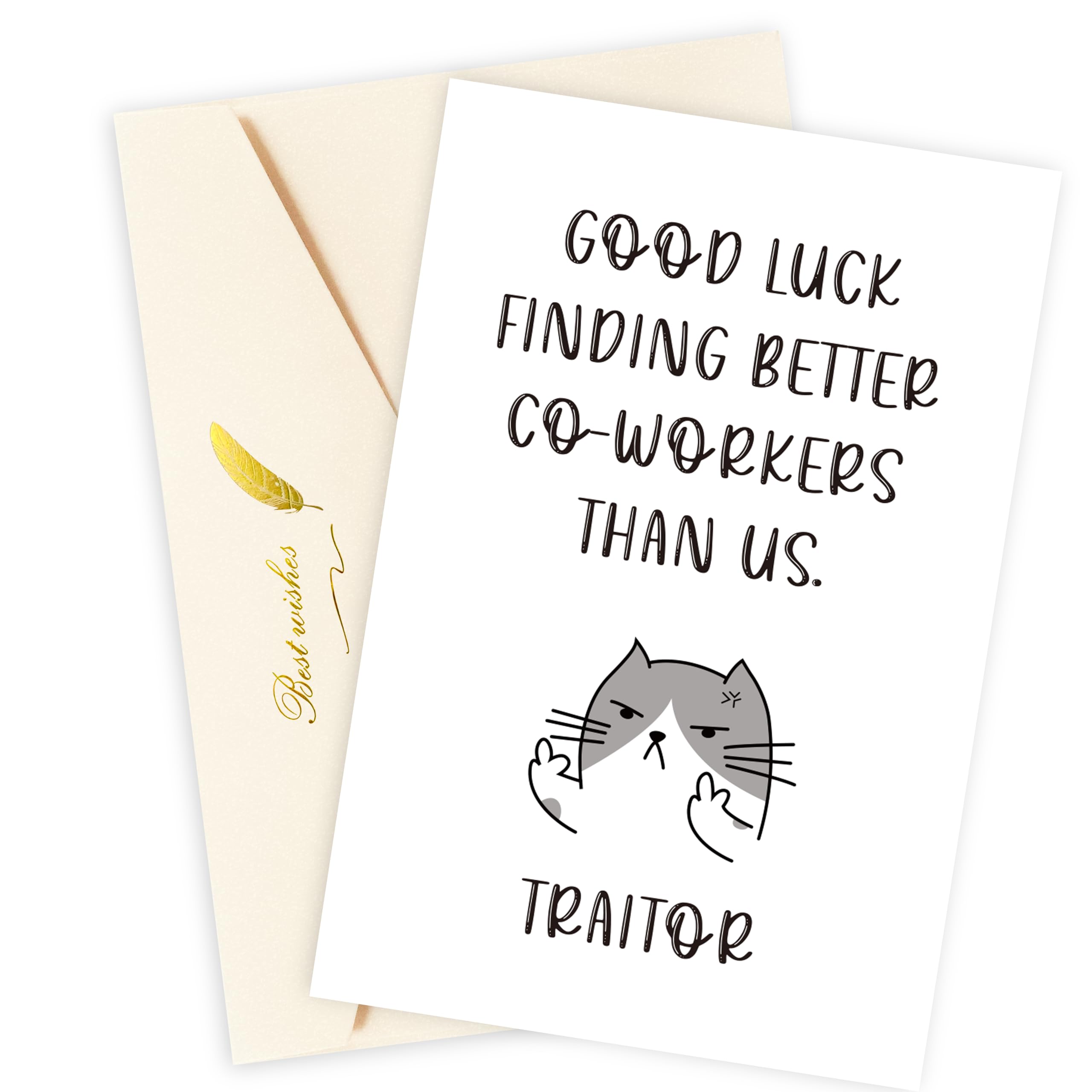 Goodbye And Good Luck Leaving Greeting Card Funny Humour Funny New Job