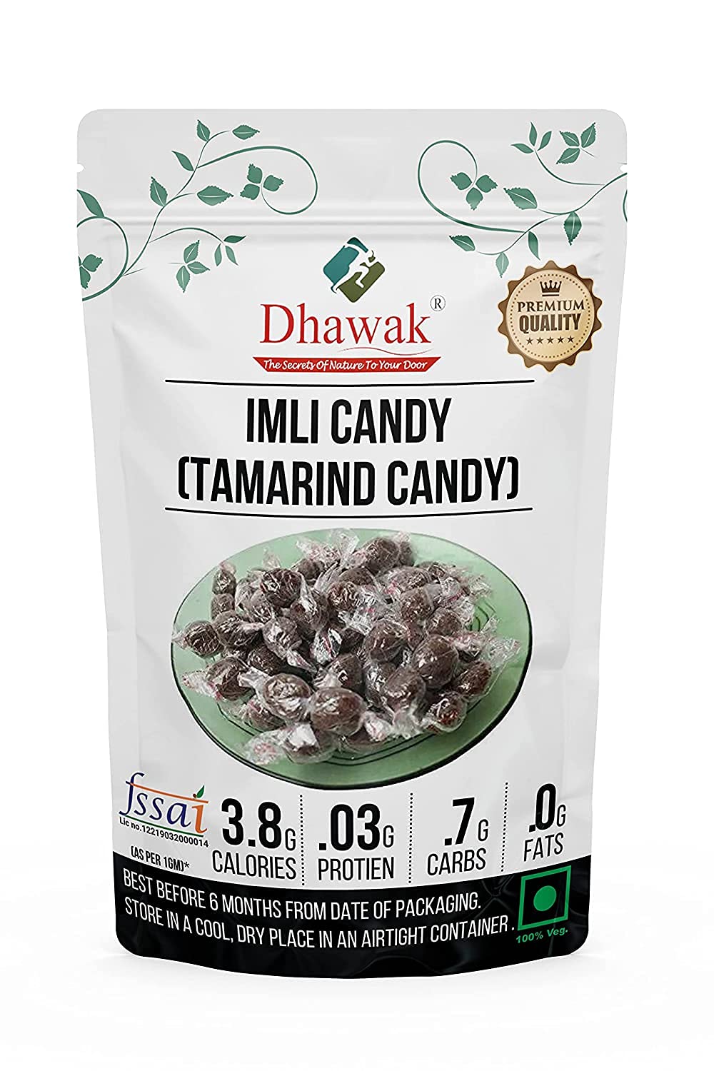 Buy Dhawak Imli Candy, Khatti, Methi Imli, Chulbuli Imli Tamarind Twist ...