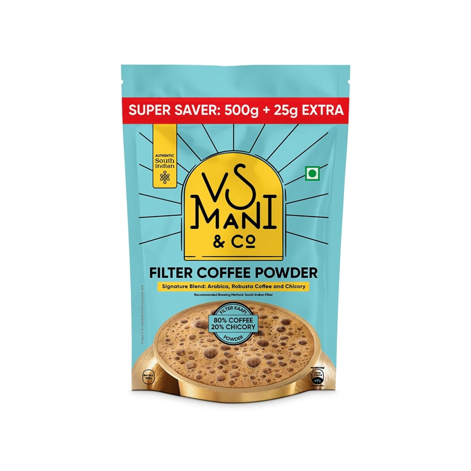 VS Mani & Co Filter Coffee Powder - Pack of 1 (500 gm) Makes 50 Cups ...
