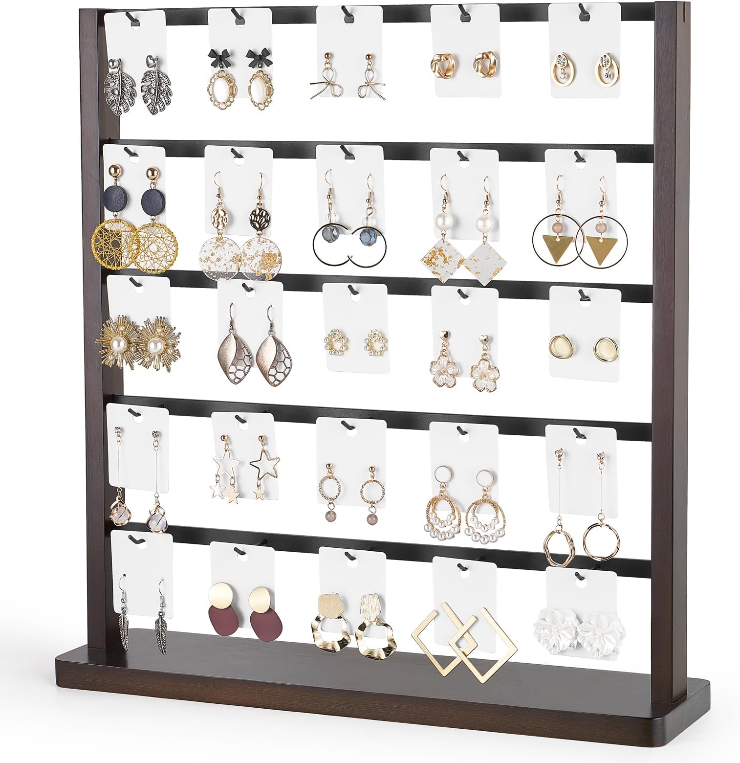 Amazon.com: ZYP Earring Display Stand, Wood Organizer for Retail Store ...