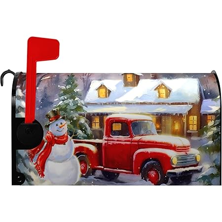 Amazon.com: Dacawin Winter Snowman Mailbox Covers Magnetic Standard ...