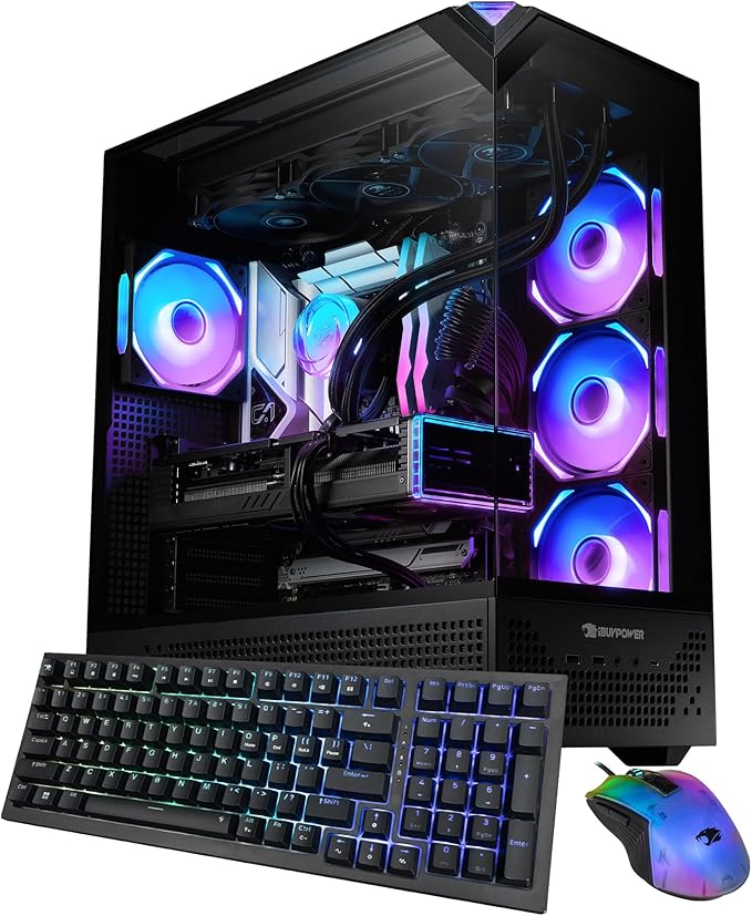 Amazon.com: iBUYPOWER Element Pro Black Gaming PC Desktop Computer AMD ...
