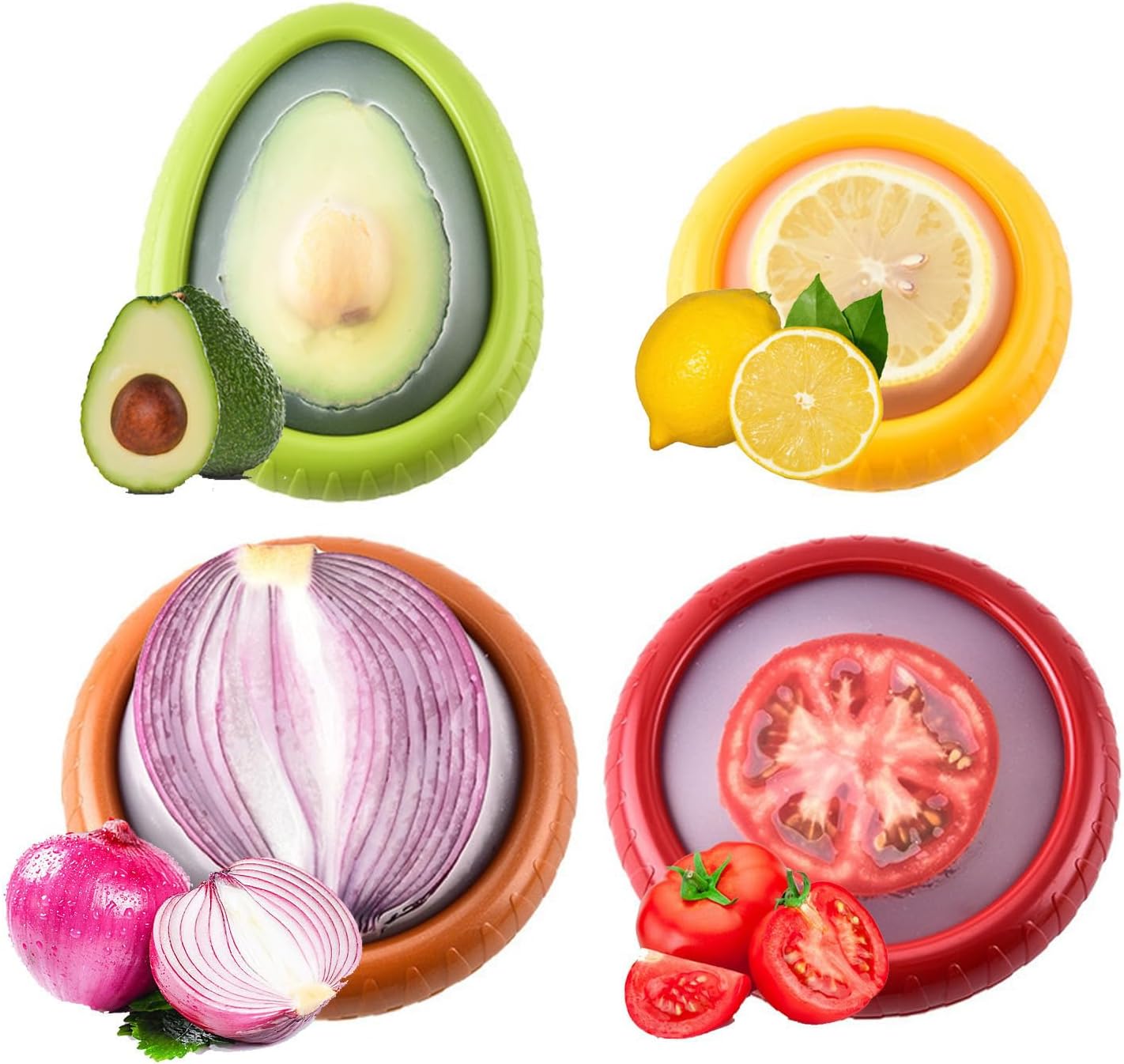 Amazon.com: EMOVE FOK Avocado Saver and Tomato Saver,Lemons Garlic ...