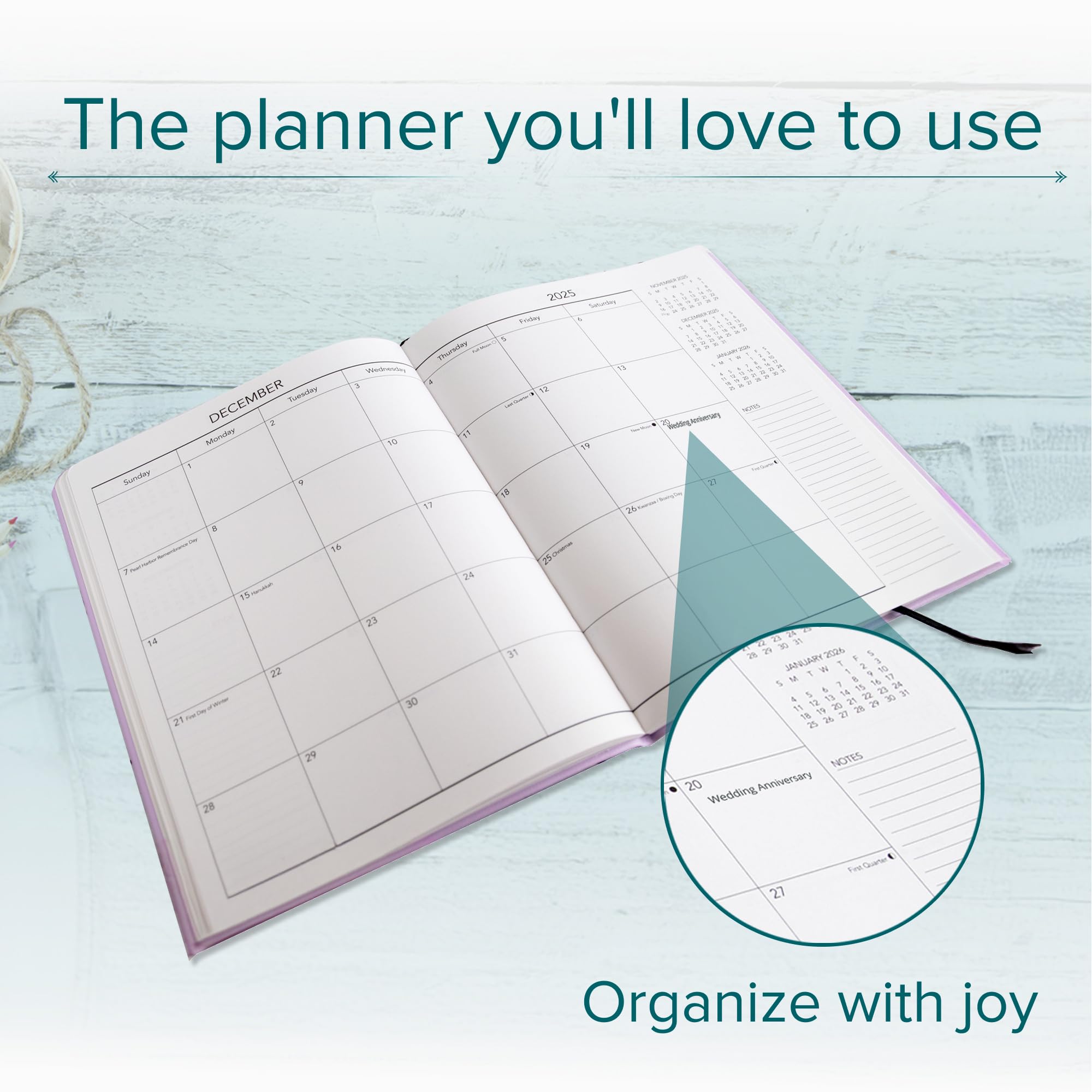 Snapklik.com : Harbor Large Monthly Planner 2025, Calendar Planner And ...