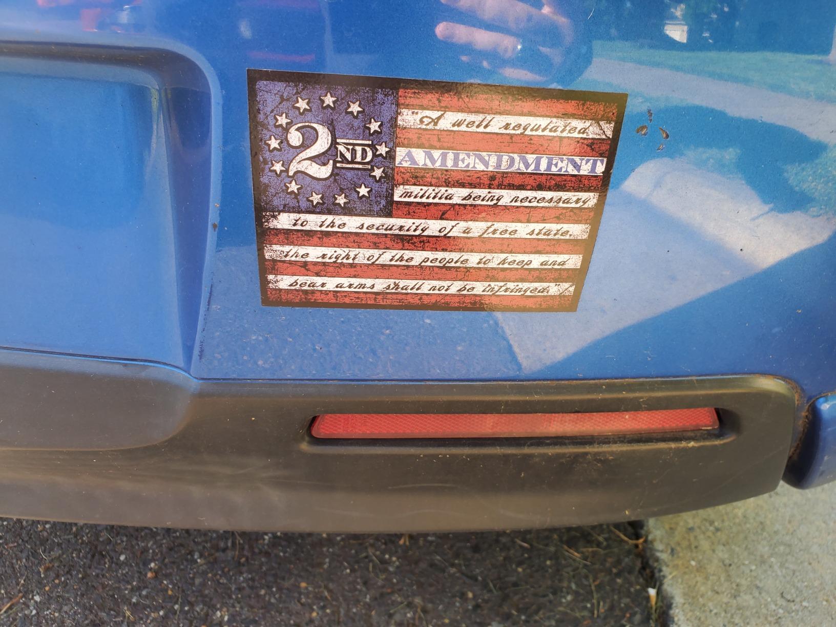 Amazon.com: 2nd Amendment Sticker Flag Decal 2A American Flags Vinyl 2 ...