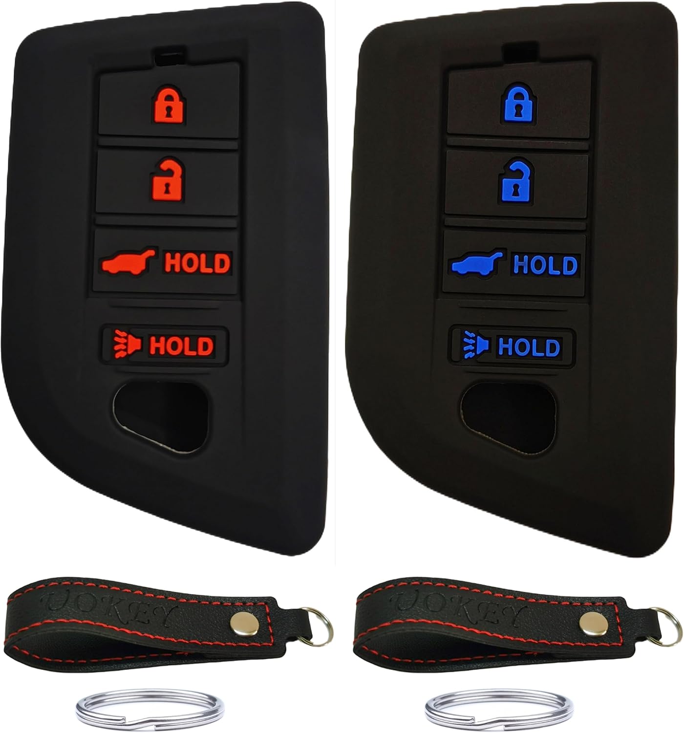 Amazon.com: Silicone Smart Push Start Key Fob Cover Compatible with ...