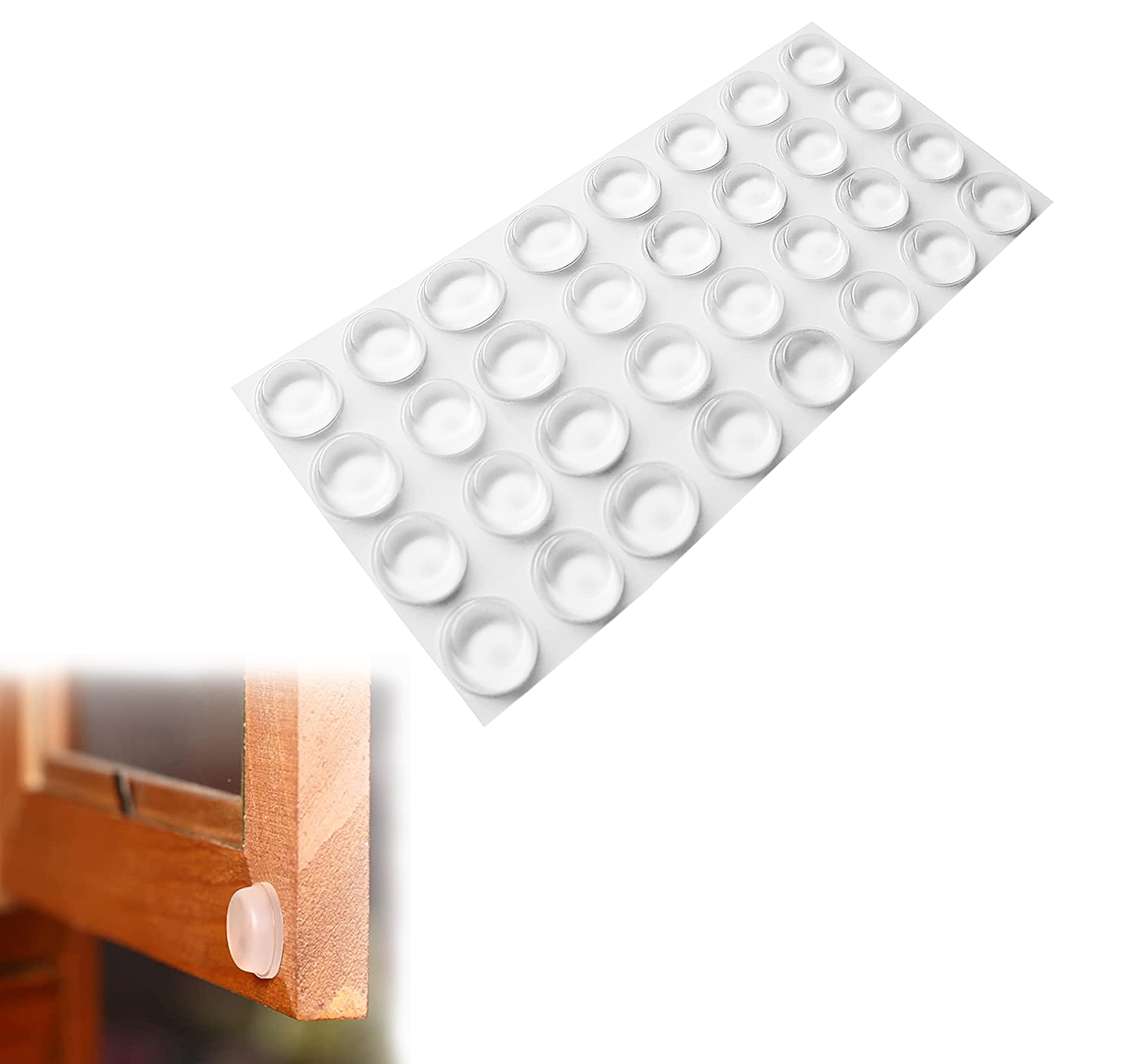 Rubber Feet for Chopping Board, 30 PCS Rubber Feet for Furniture Clear ...