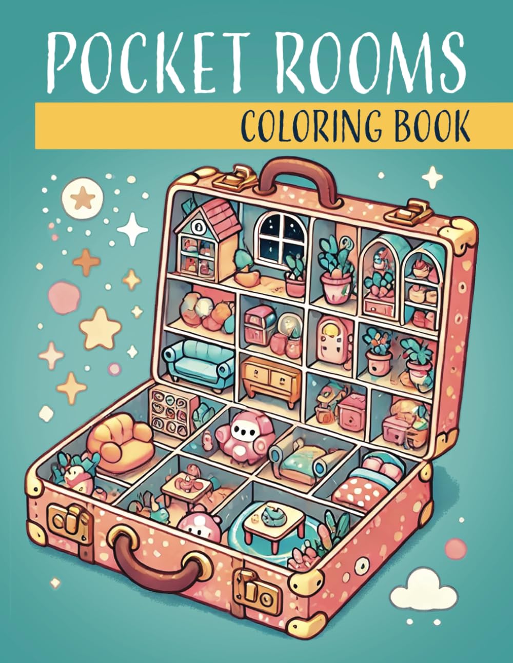 Amazon.com: Pocket Rooms Coloring Book: Discover the Charm of Tiny ...