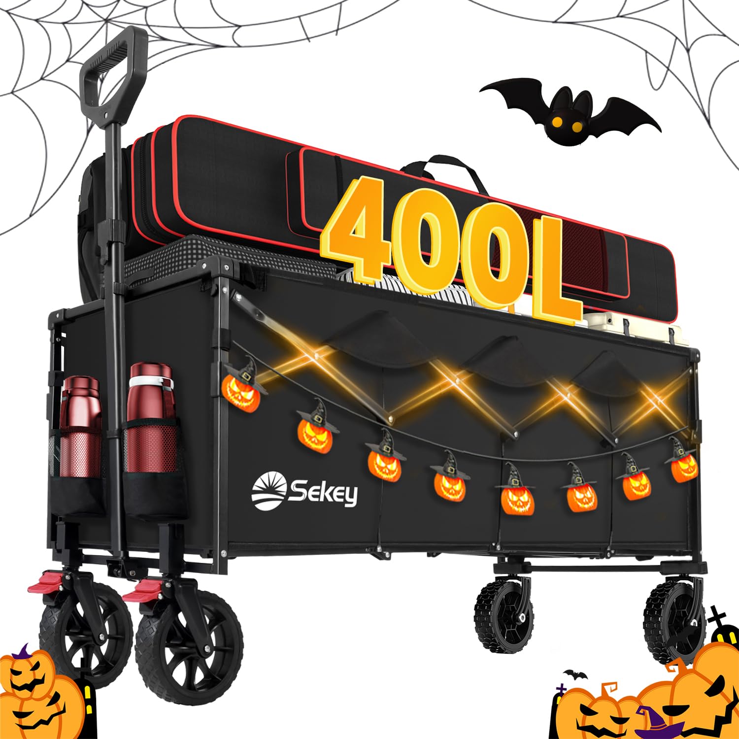 Snapklik.com : Sekey 43 Extended Collapsible Wagon 400L Large Capacity ...