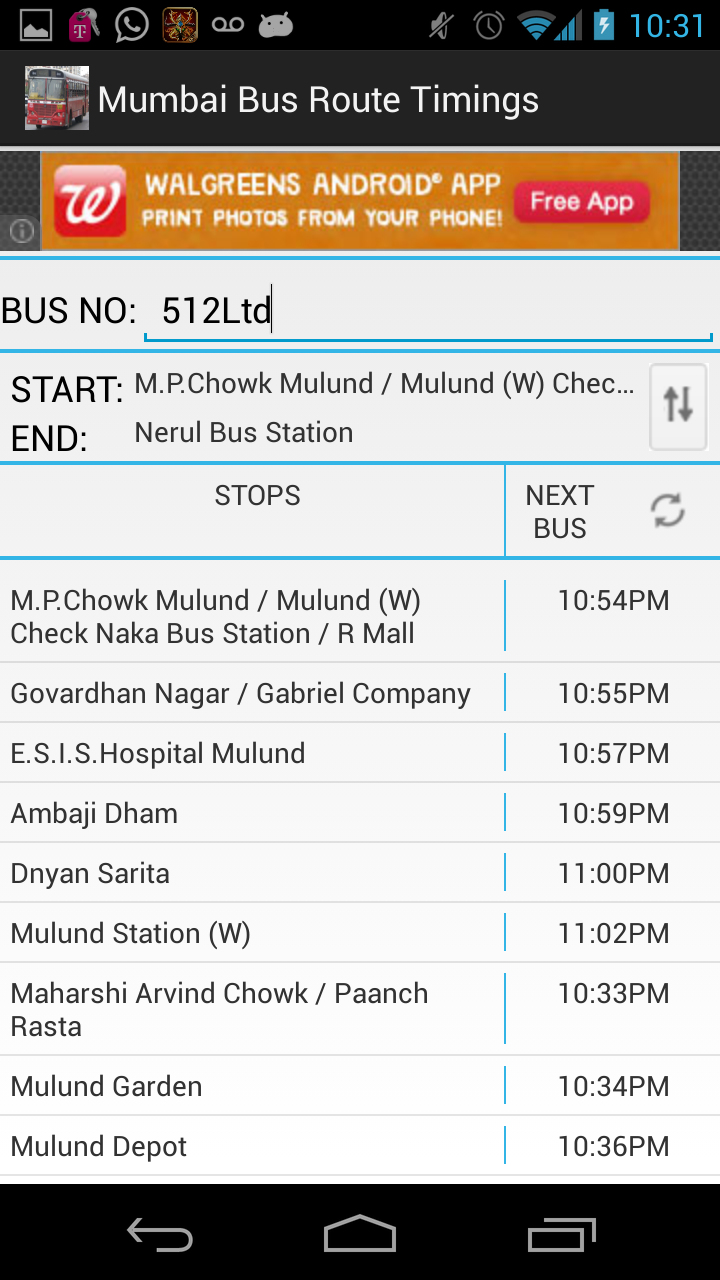 Mumbai BEST Bus Route Timings - App on Amazon Appstore