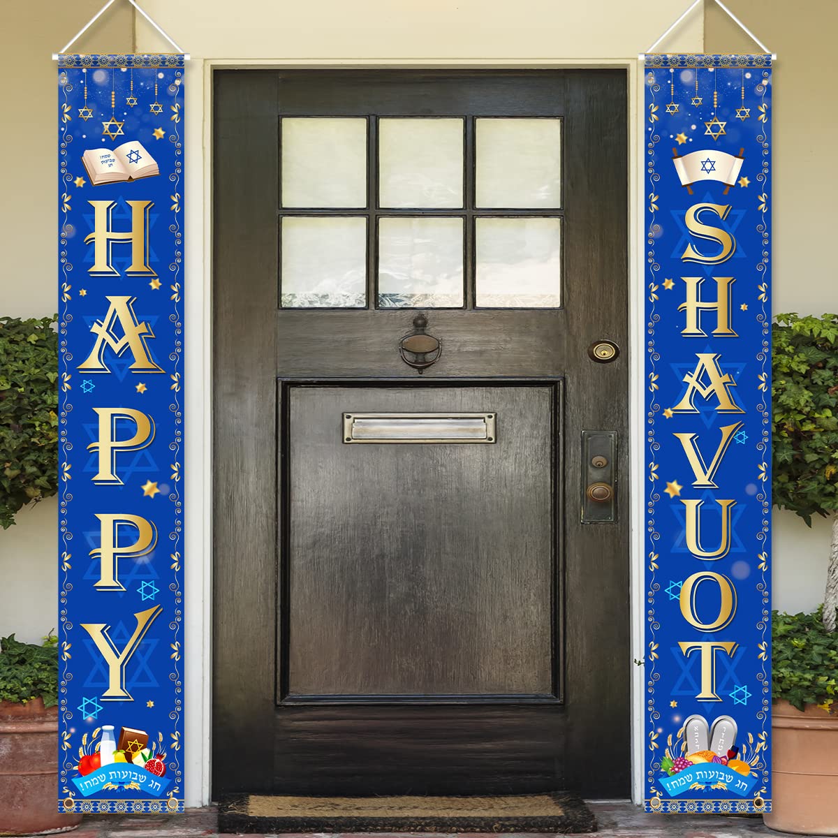Jewish Door Decorations Sunwer Happy Passover Door Cover Moses Parting