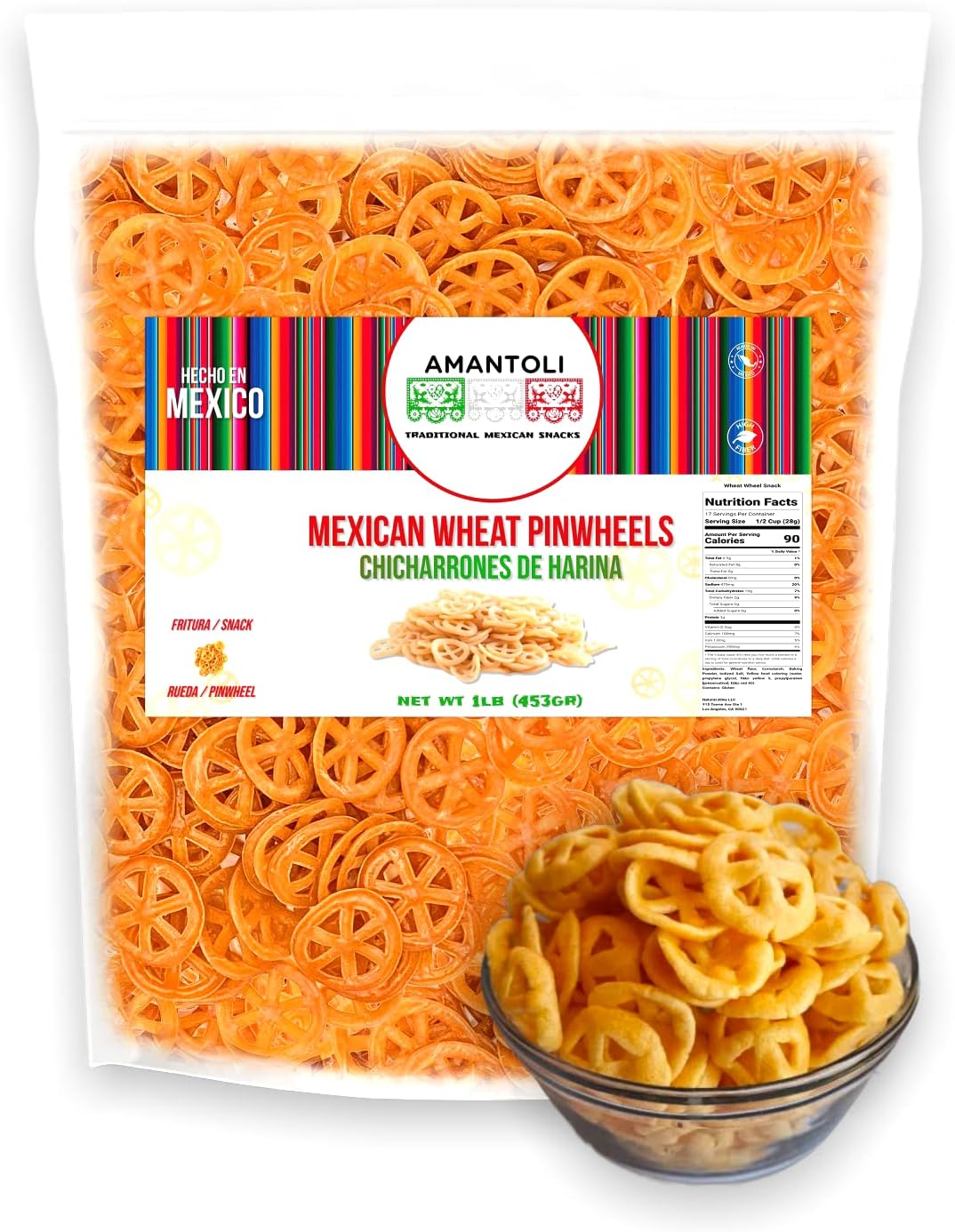 Amazon.com: Mexican Duritos Wheat Snacks Fried Snacks - Chicharrones de ...