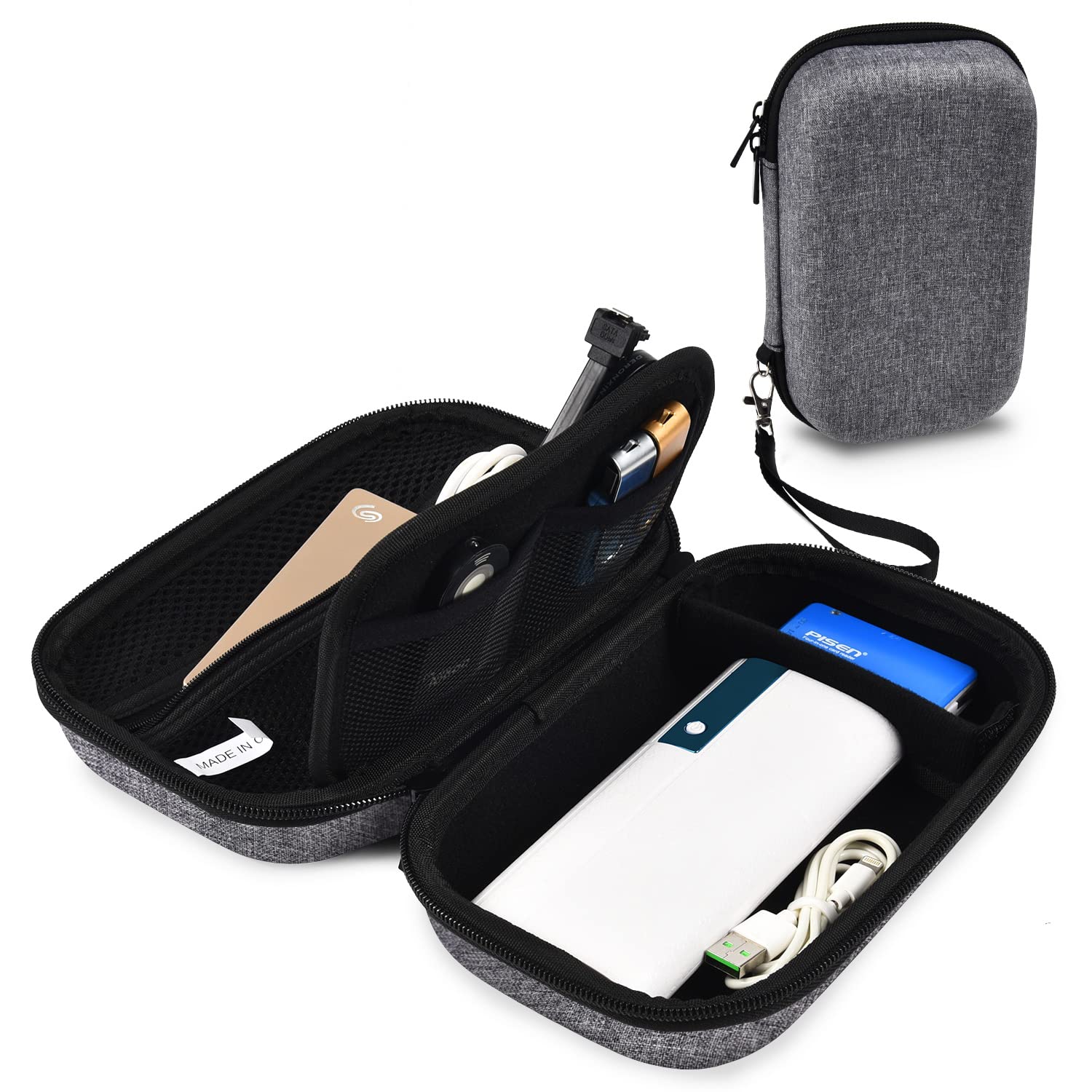 External Hard Drive Carrying Case for LaCie Rugged Mini/USB-C,Seagate ...