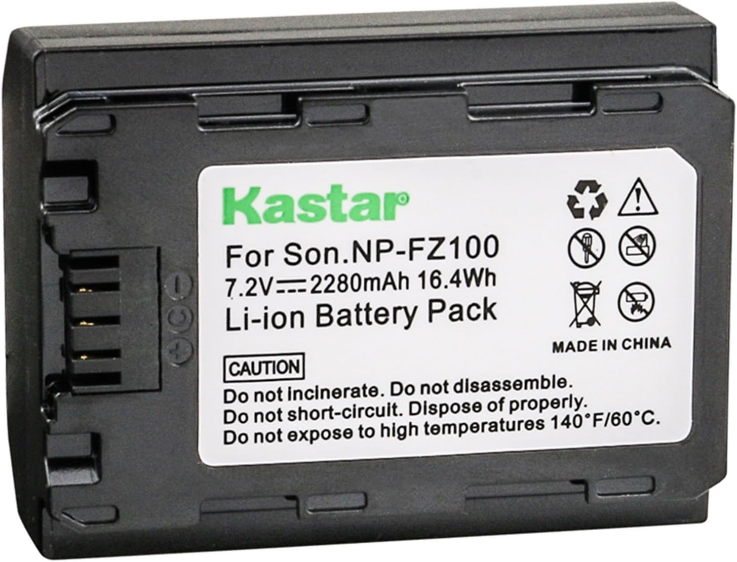 Amazon.com : Kastar Battery 1 Pack for Sony NP-FZ100 BC-QZ1 and Sony ...