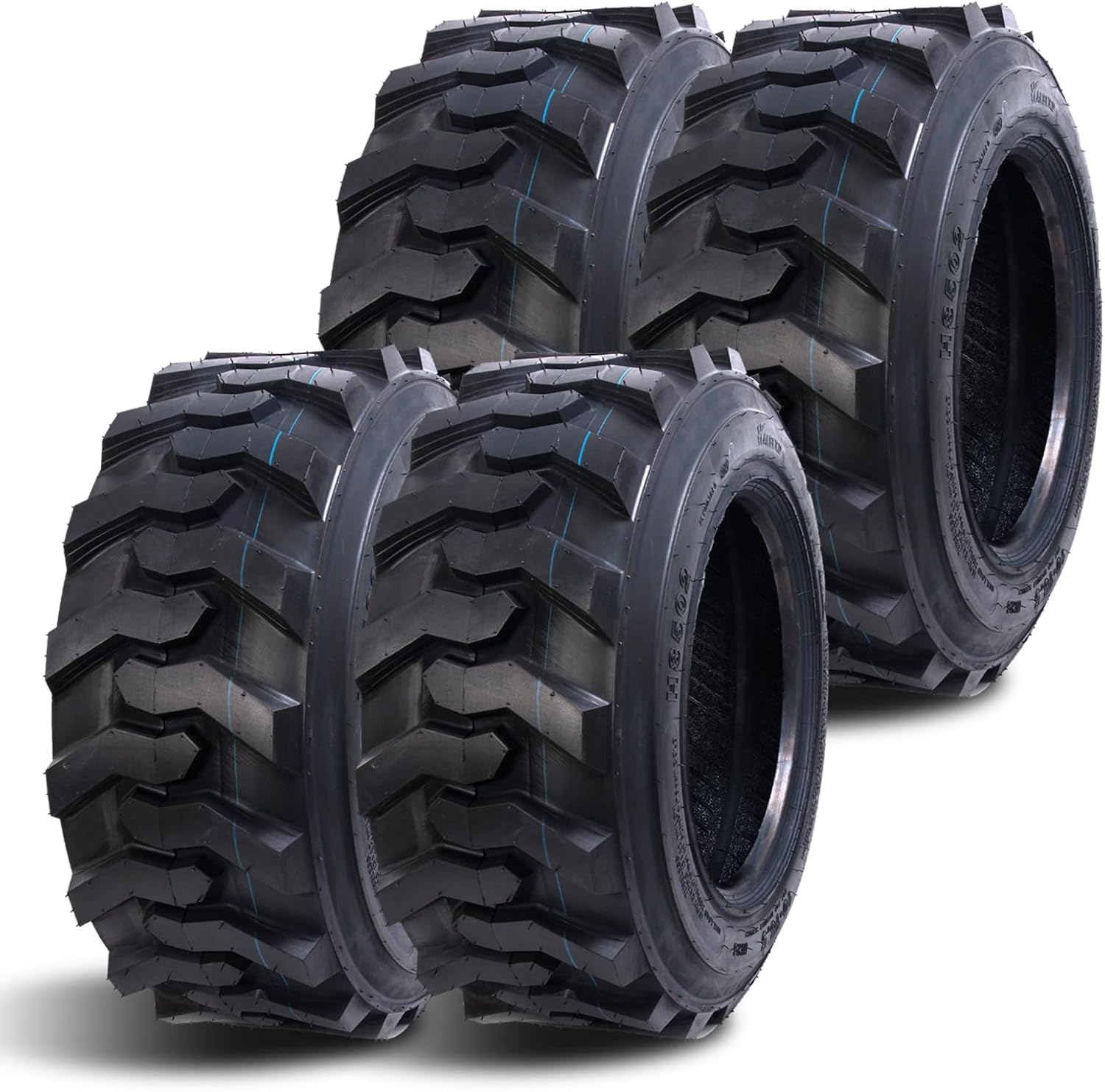 Amazon.com: Set of 4 HALBERD 10-16.5 Skid Steer Tires, 10PR Heavy-Duty ...