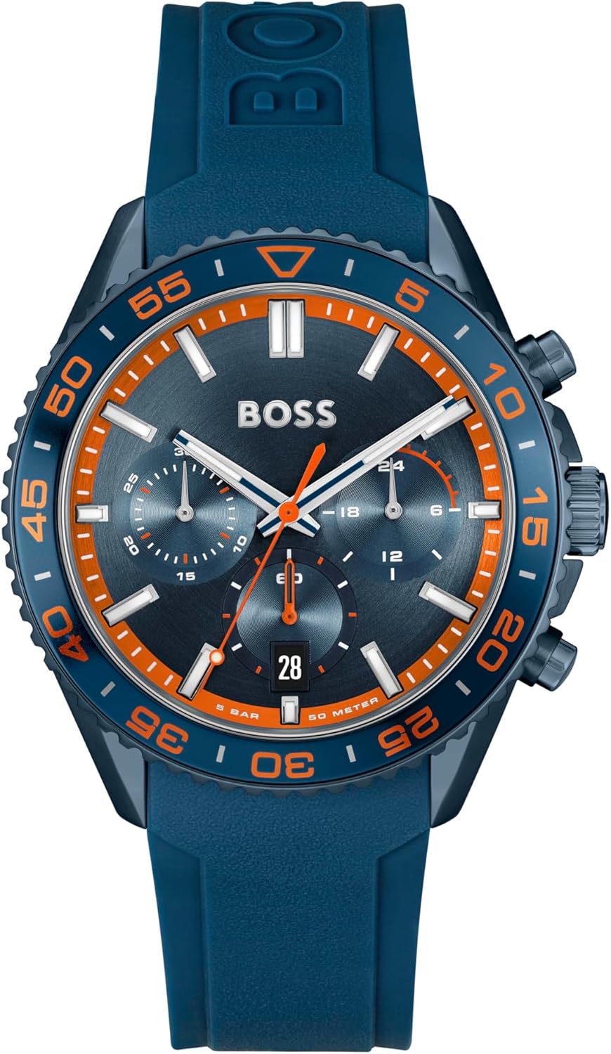 Amazon.com: BOSS Men's Premium Fashion Quartz Chronograph Watch | Water ...