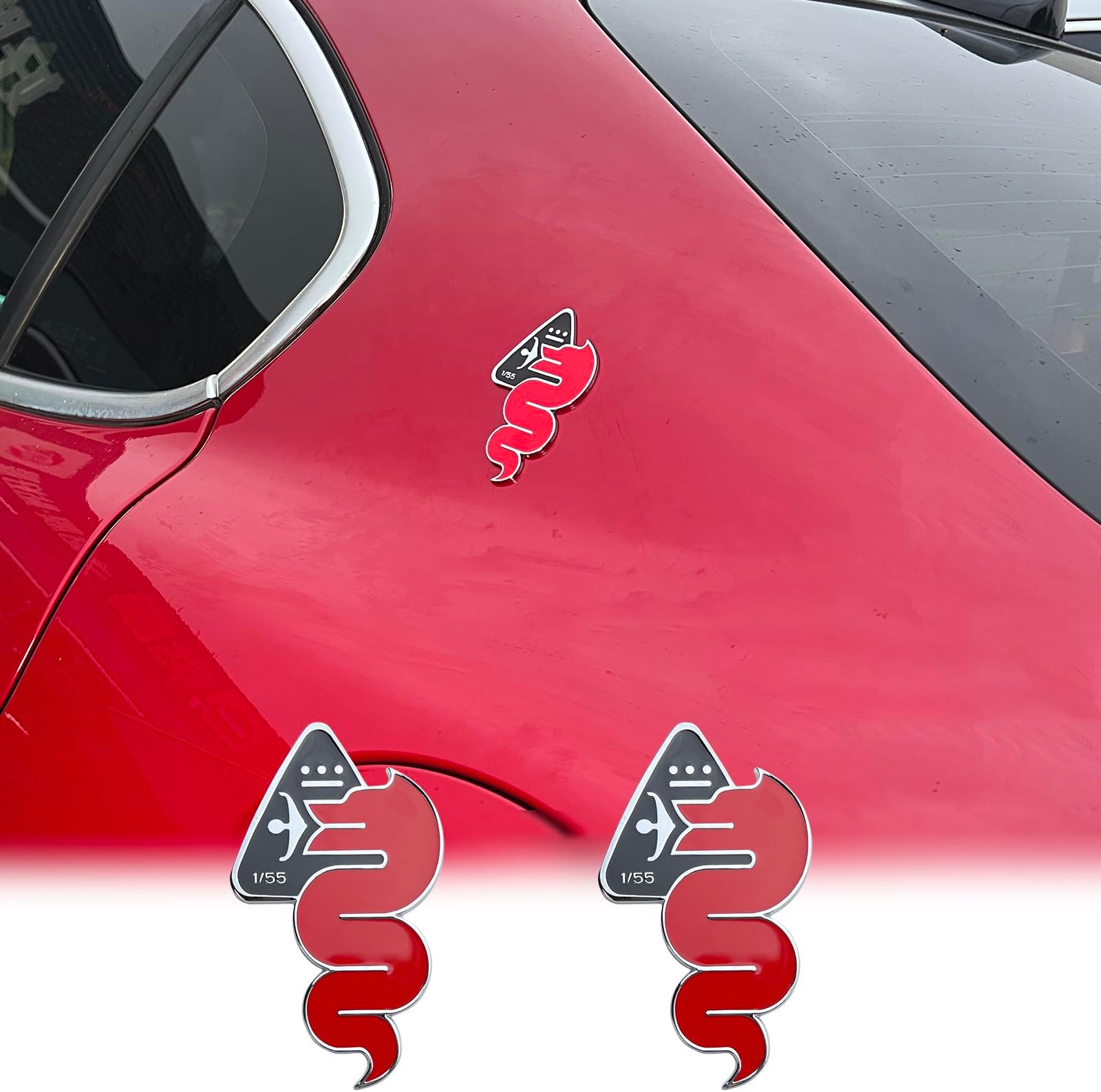 Amazon.com - Alfa Romeo Emblem Window Bumper Sticker Decal 5"