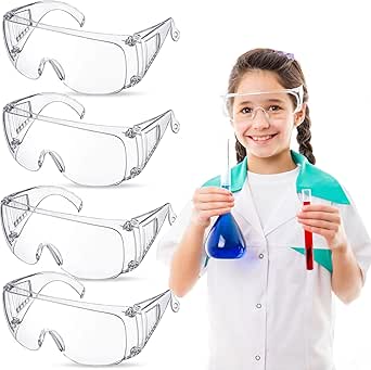 Amazon.com: Congralala 4 Pack Kid Safety Glasses - Safety Goggles with ...