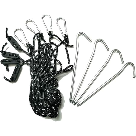 Amazon.com: 4 Pack Replacement 6.5ft Tethers and Aluminum Metal Stakes ...