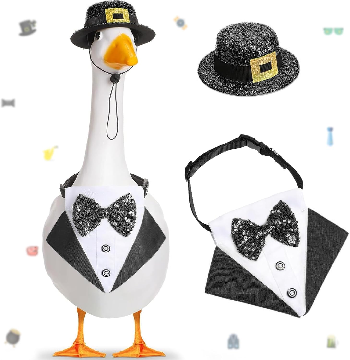 Amazon.com: NOVEMBER SPRING Summer Porch Goose Outfits for Plastic ...