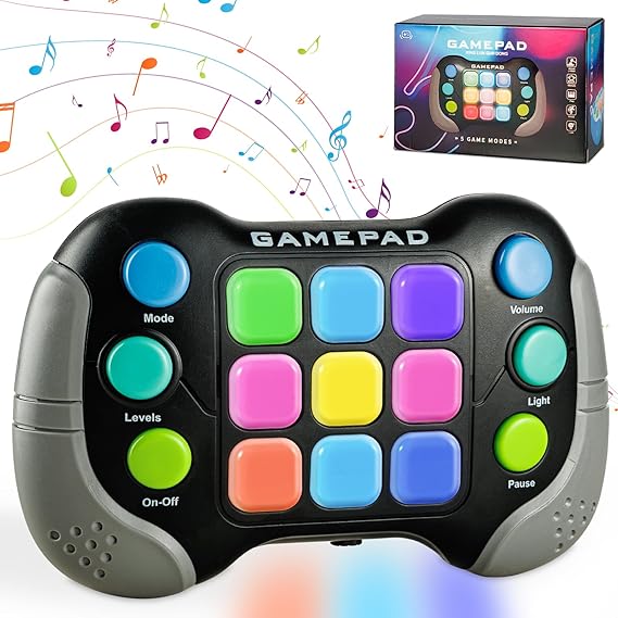 Amazon.com: Wdebay Electric Fidget Push It Light Up Kids Games|Bop ...