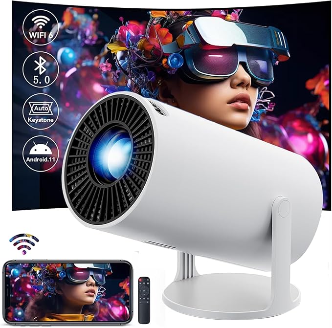Amazon.com: HY300 Projector with WIFI6 and Bluetooth, 4K 1080P Support ...
