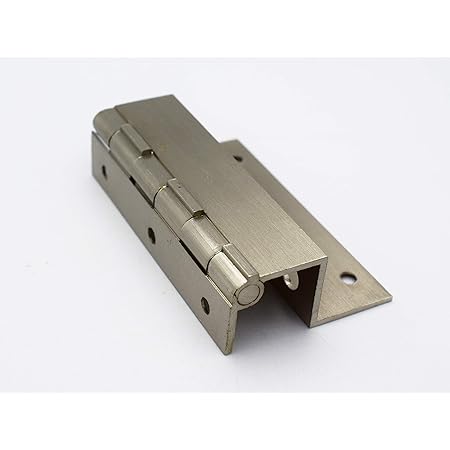 Steel Gold Brass W Hinges 3 INCH Pack of 12 PCS (Silver Matte Finish ...