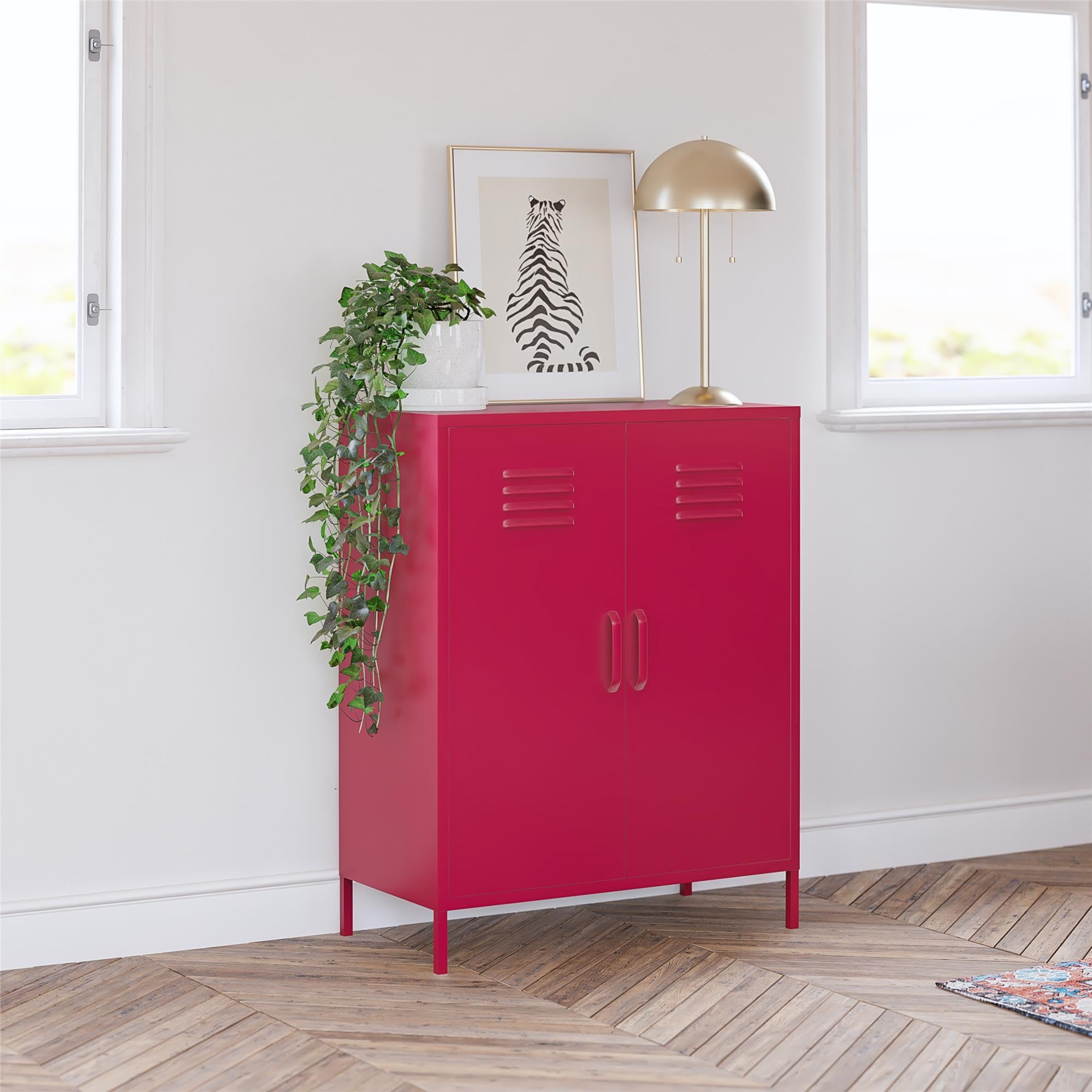 Snapklik.com : Novogratz Cache 2 Door Metal Locker-Style Storage Accent ...
