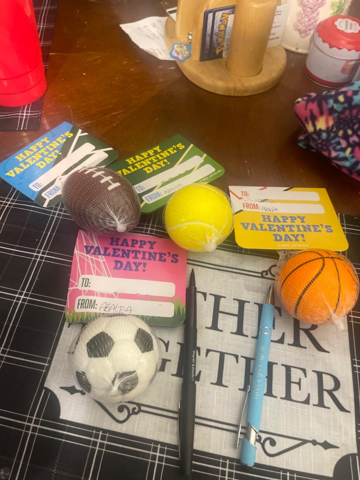 Amazon.com: JOYIN 30 Packs Valentines Day Sport PU Balls with Gift Card ...